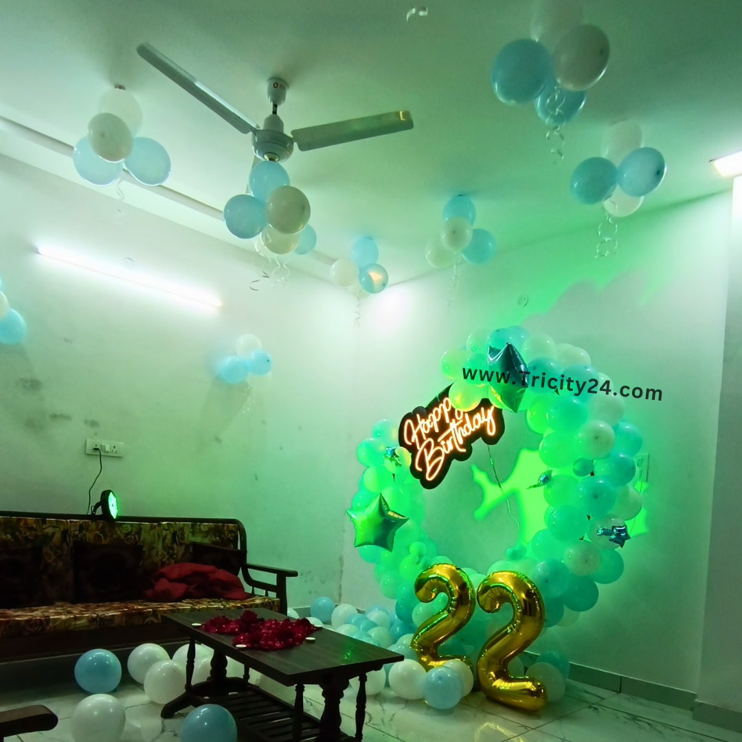 22nd Birthday Balloon Decoration (P498). – Tricity 24